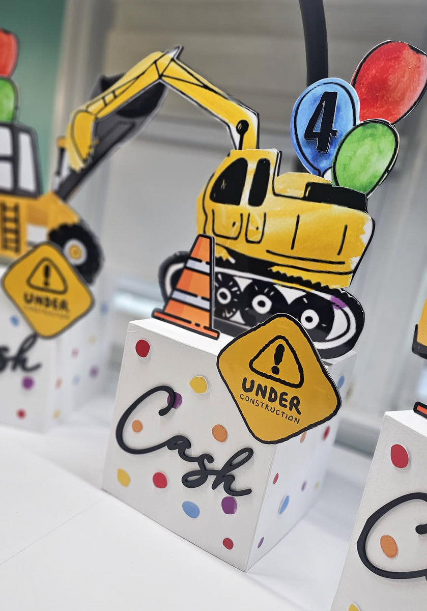 🚧 Construction-Themed Centerpieces 🚧 ( PRICES ARE FOR 1 CENTERPIECE ...